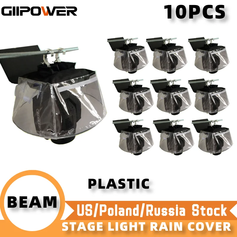 10pcs Beam Cover Plastic Rain Cover Dmx 5R 7R Beam LED Moving Head ...