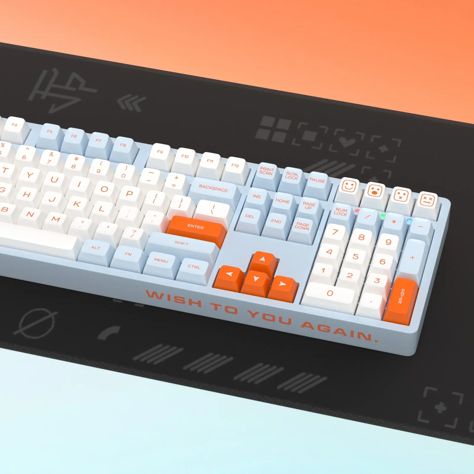 KBDiy 161 Keys SA Profile Salmon Keycaps Set Double Shot PBT Keycap ...