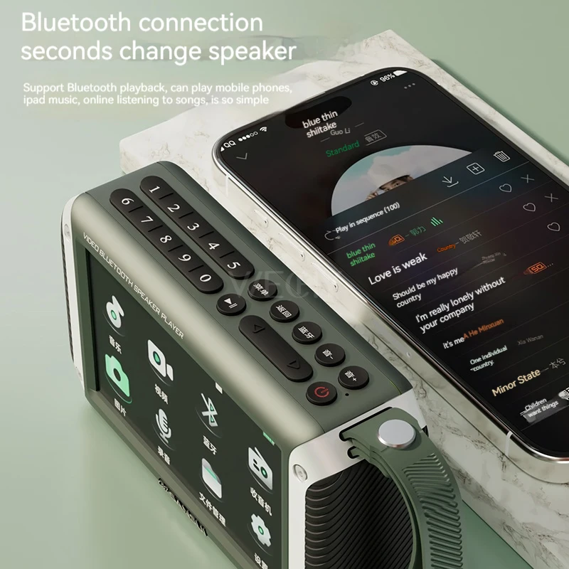 SANSUI-F53-4-3-inch-LED-Display-Radio-Wireless-Bluetooth-Speaker ...