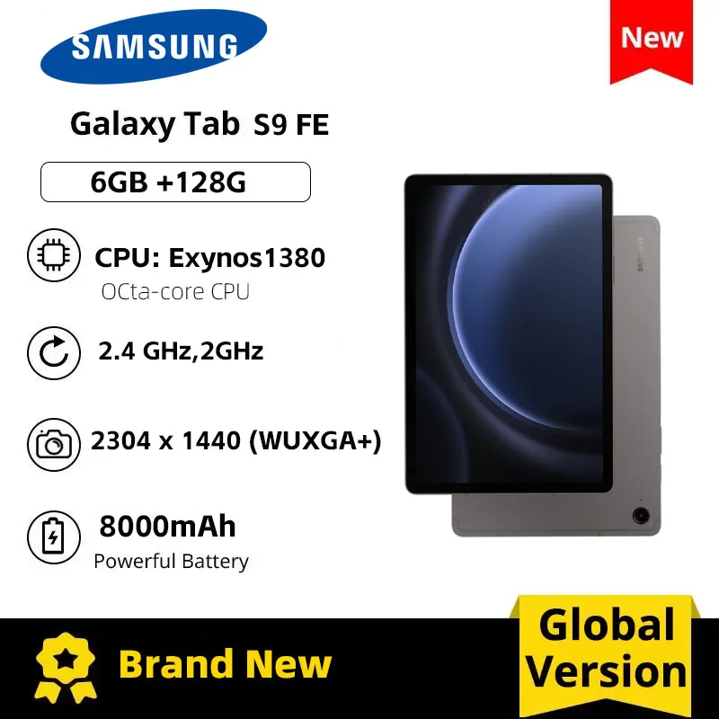 SAMSUNG-Galaxy-Tab-S9-FE-With-S-Pen-Tablet-10-9-6-128GB-WIFI-Vision ...