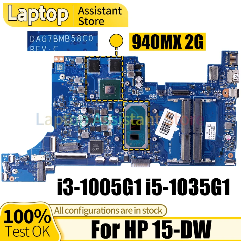 Placa-base-para-port-til-HP-15-DW-LA-H328P-L86464-001-L86468-001-L86467 ...
