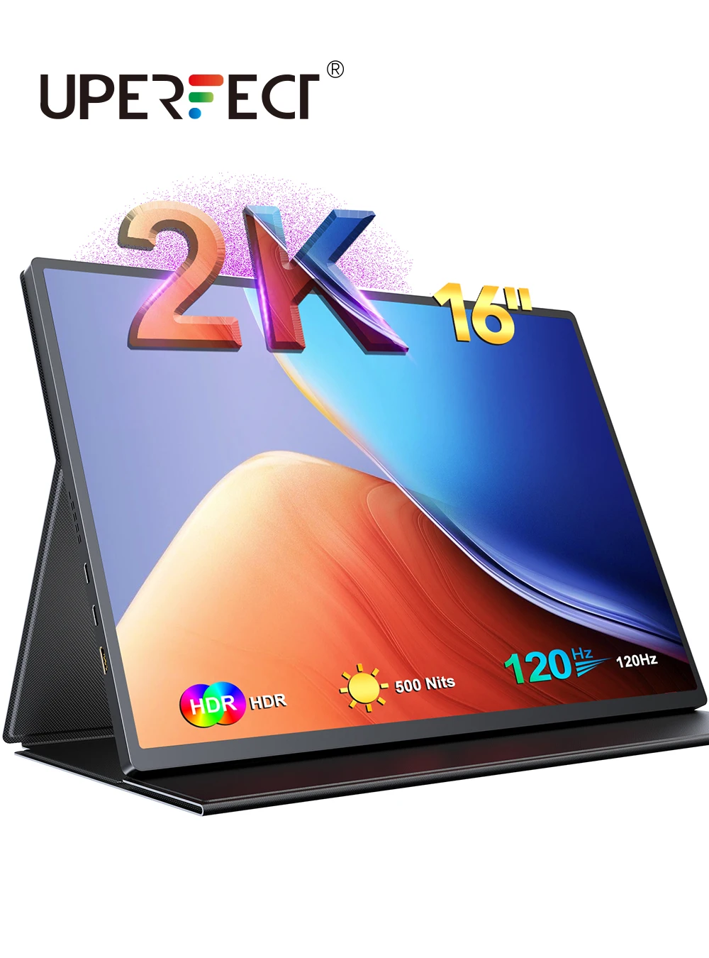 Uperfect 16 Inch Computer Display 2560×1600 Qhd 2k Ips Screen Usb C ...