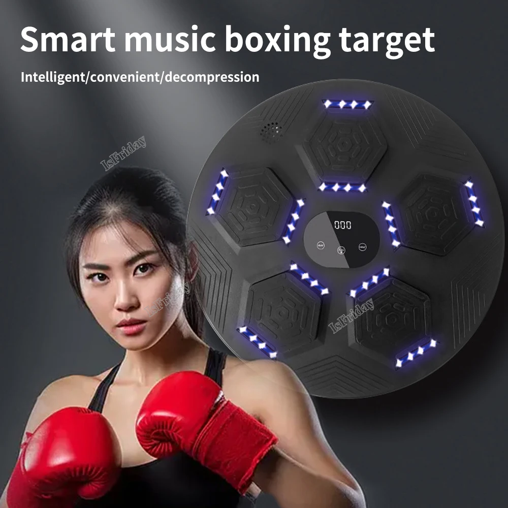 Smart-Bluetooth-Music-Boxing-Machine-Wall-Target-LED-Lighted-Sandbag ...