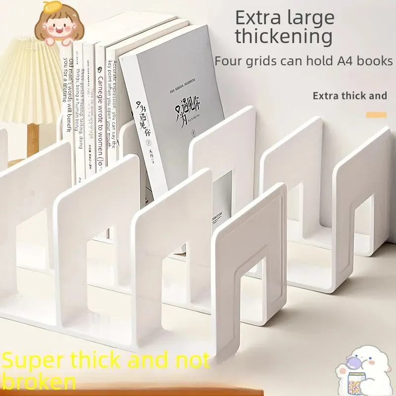 Large-Four-row-Desktop-Bookshelf-File-Rack-Storage-Box-Office-Document ...