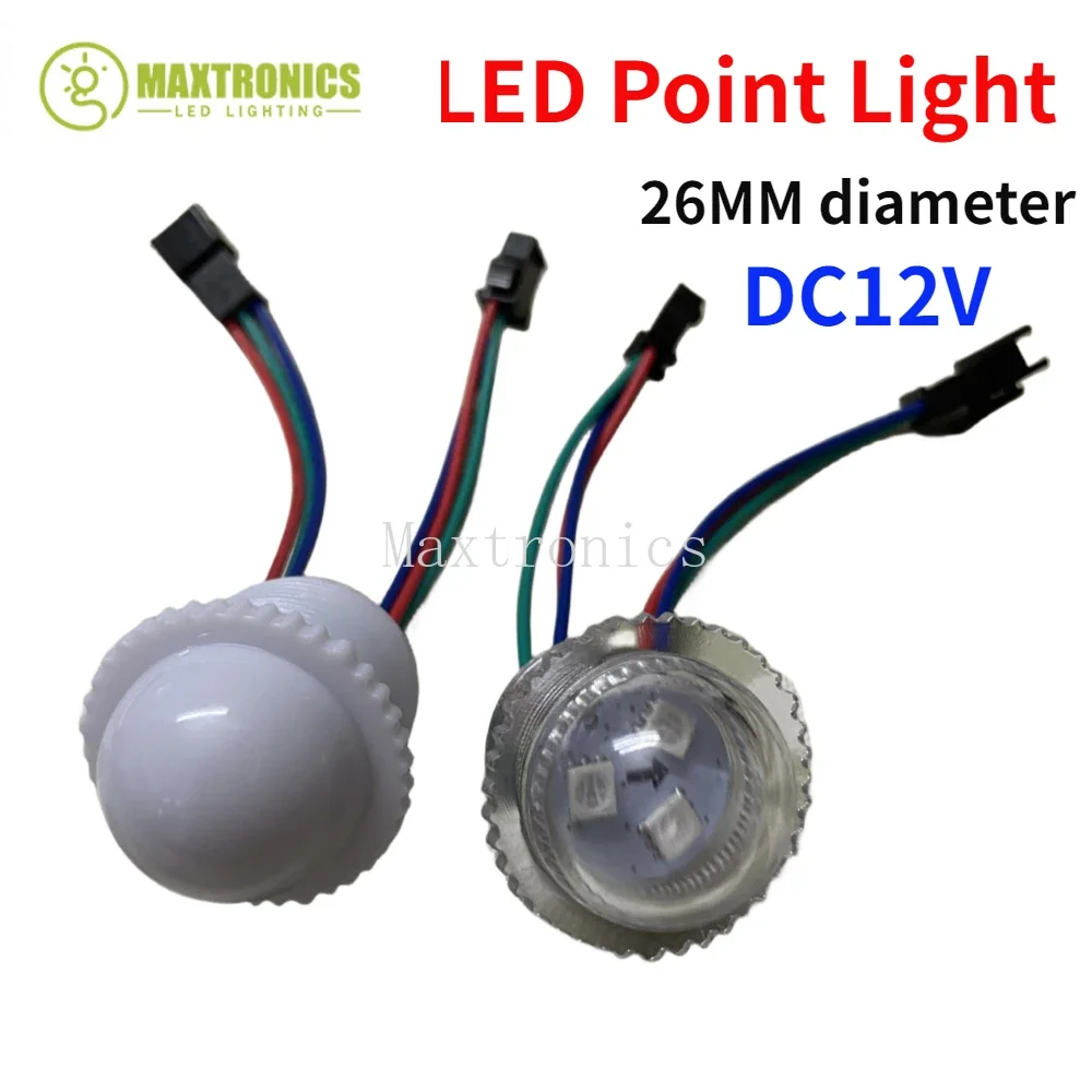 10-30pcs-DC12V-WS2811-26MM-Point-Light-Transparent-Milky-Cover-RGB-Led ...
