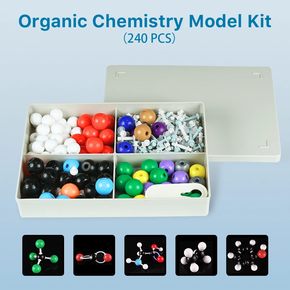 Organic-Chemistry-Model-Kit-240-PCS-Molecular-Models-Kit-with-Atoms ...