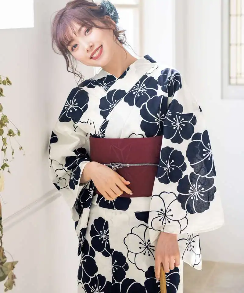 New Japanese Formal Wear Kimono Yukata Traditional Style Retro ...