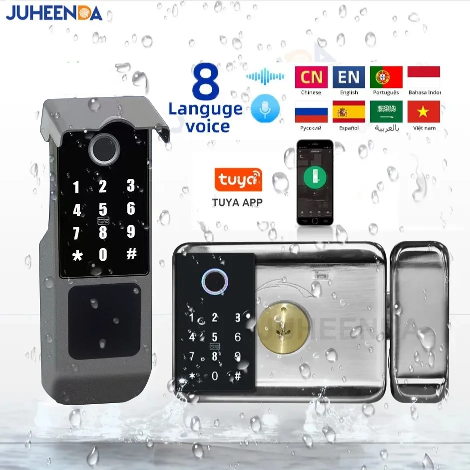 Outdoor-Smart-Lock-Digital-Code-IC-Card-App-Remote-Control-Fingerprint ...