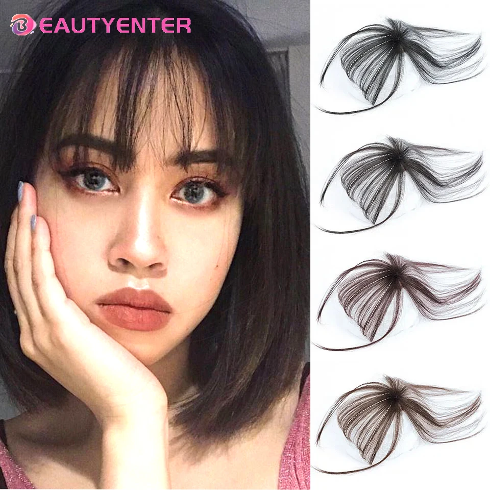 BeautyEnter-Synthetic-hair-Bangs-Hair-Extension-Fake-Fringe-hair-clip ...
