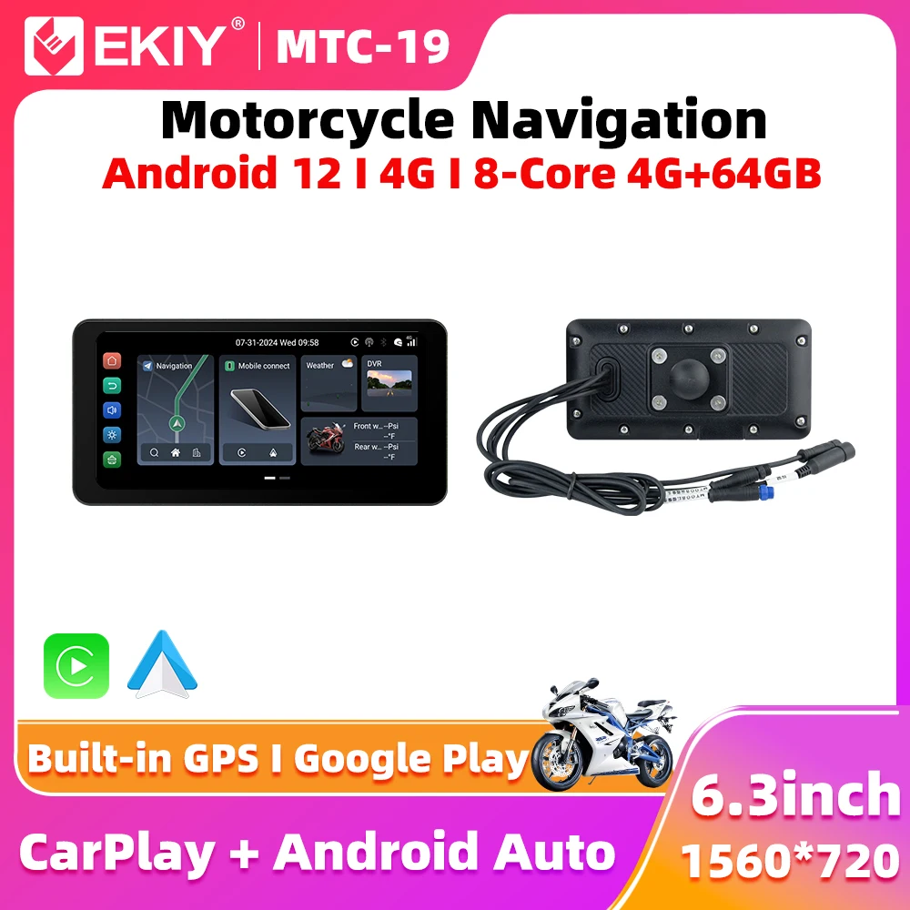EKIY-inal-mbrico-CarPlay-Moto-Android-Auto-6-3-Android-12-port-til ...