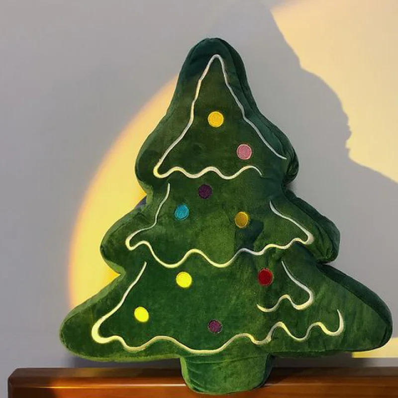 Cute Christmas Tree Plush Toy Soft Sofa Cushion Pillow Decorative ...
