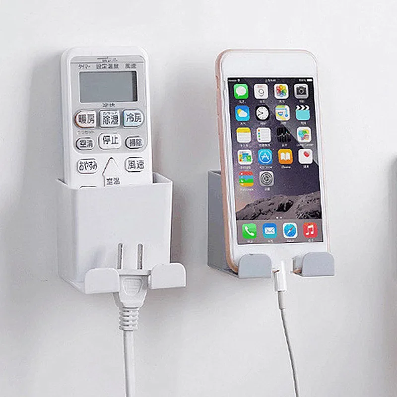 1PCS NEW Hanging Wall Phone Wall Holder Smartphone Storage Rack Mounted ...