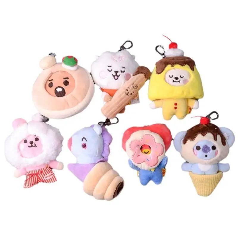 Kawaii Korean Trend Bts Cartoon Boutique Keychain Cute Plush Doll ...