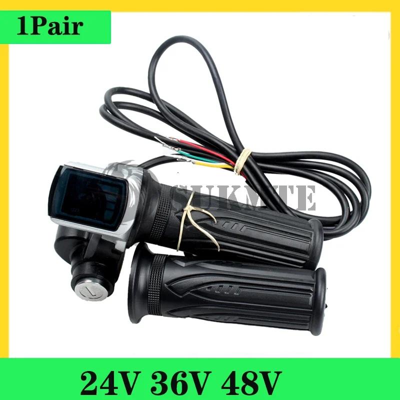 1Pair-Electric-Scooter-Bike-Throttle-Speed-Adjustment-Handle-with-Key ...