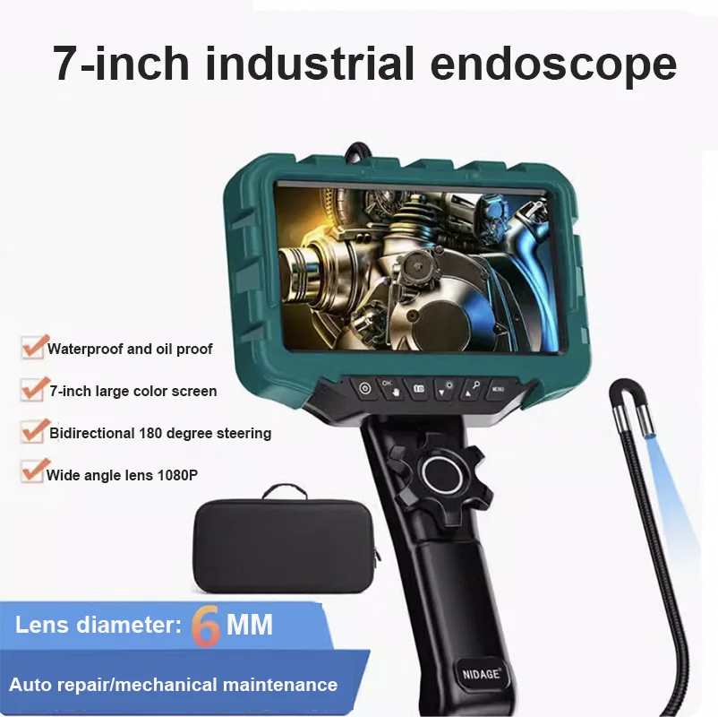 7-inch-screen-6mm-single-dual-lens-1080P-360-steering-endoscope-HD ...