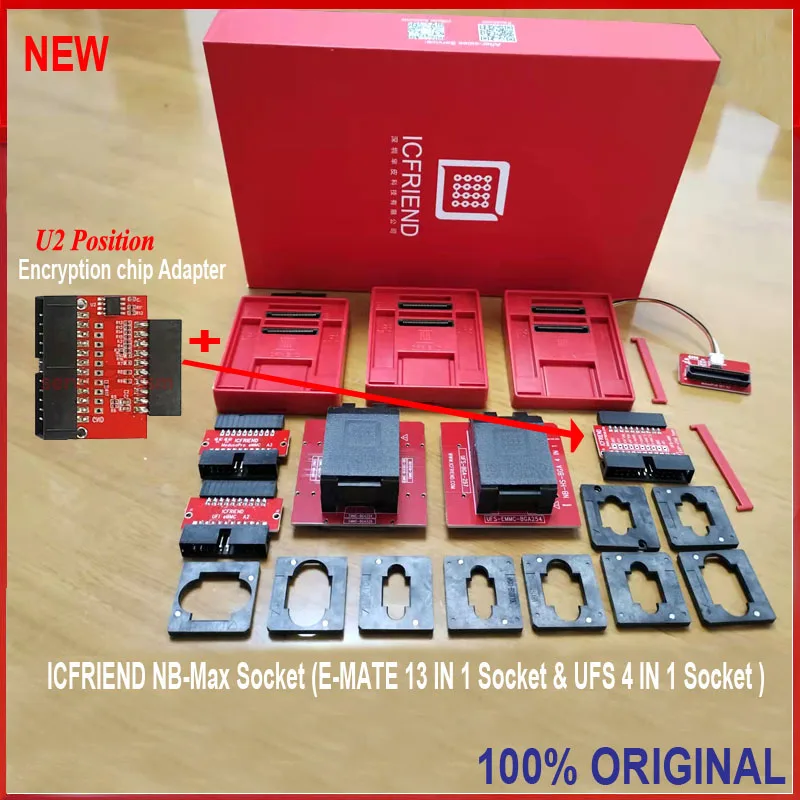 Nuevo enchufe nb max (UFS 4 en 1/eMMC 13 en Socket )+ Ic Friend Easy ...