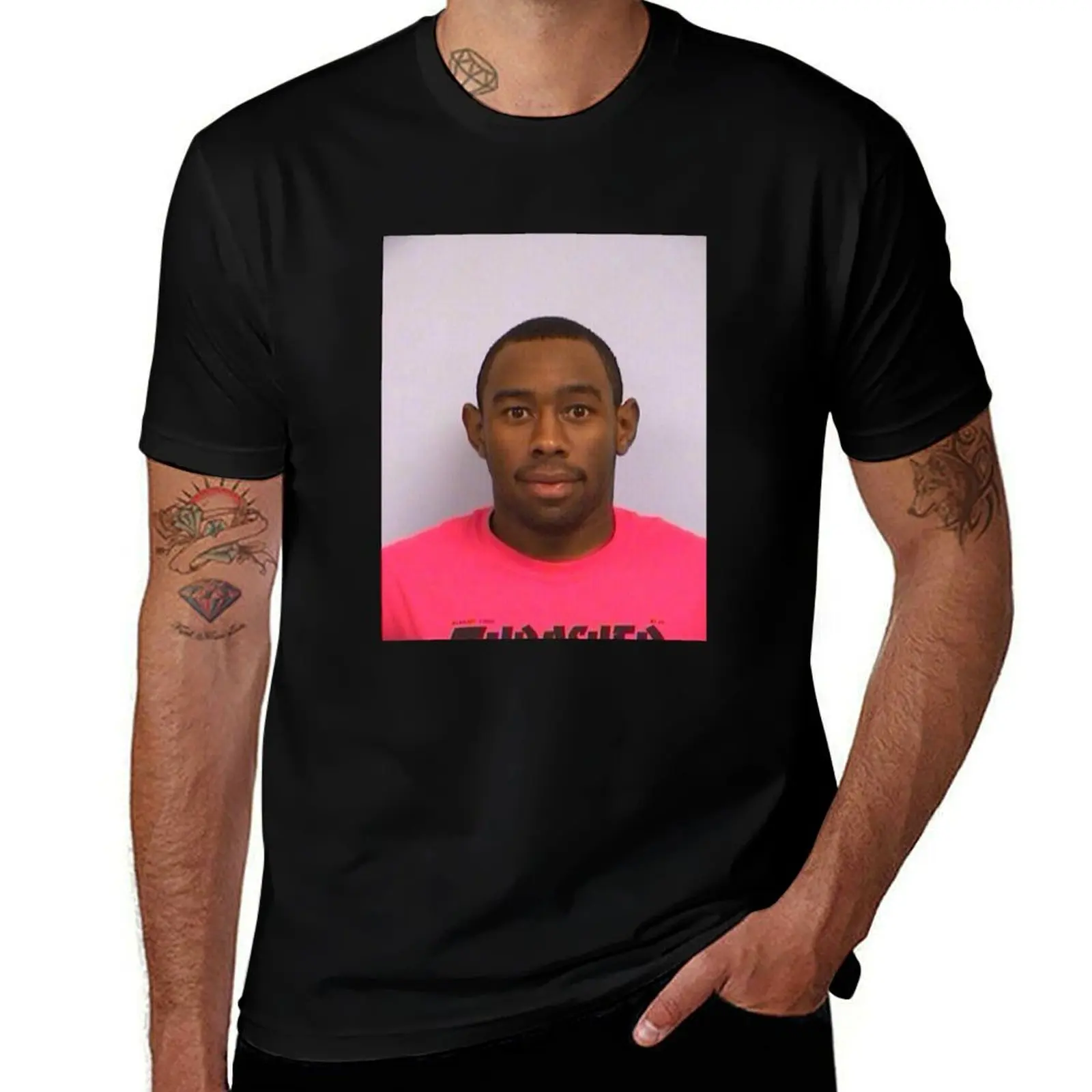 Tyler The Creator Mugshot Meme T-Shirt: Real Wear, Real Vibes, Real ...