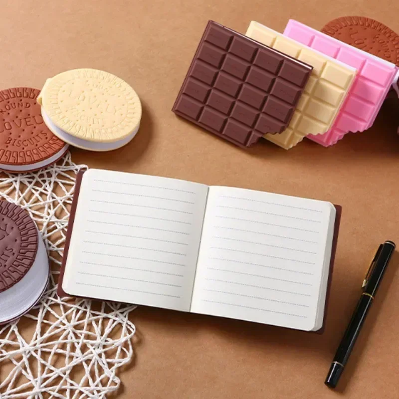 Creative-Cute-Simulation-Chocolate-Cookie-Notepad-Funny-Snack-Portable ...