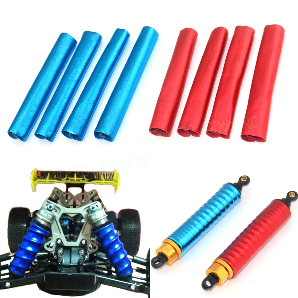 Shock Absorber Cover Absorption Guards For HSP 1/10 RC Car Truck Buggy ...