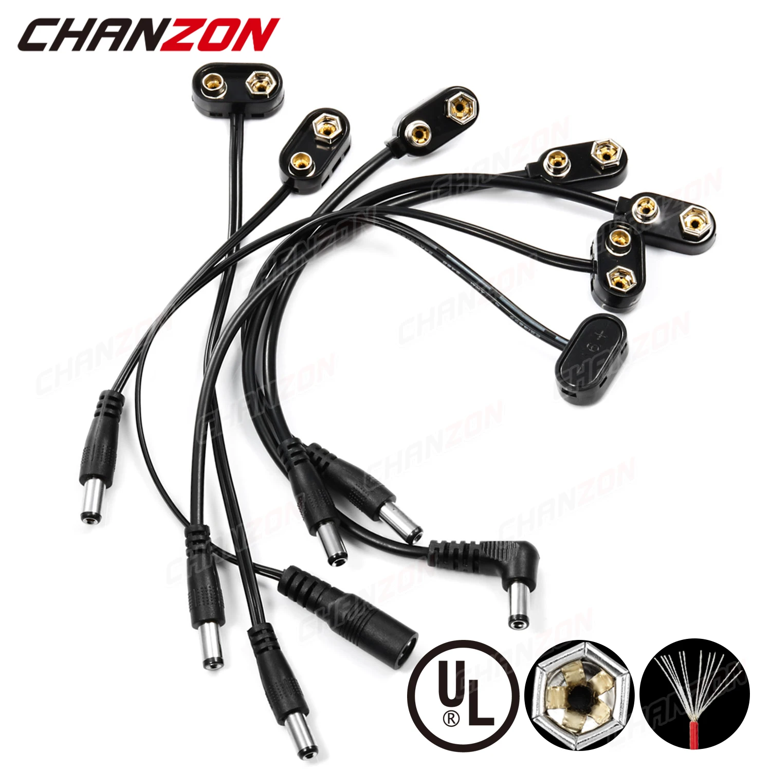 5-pcs-9V-Battery-Clip-Power-DC-Connector-Jack-Male-Female-Arduino-Snap ...