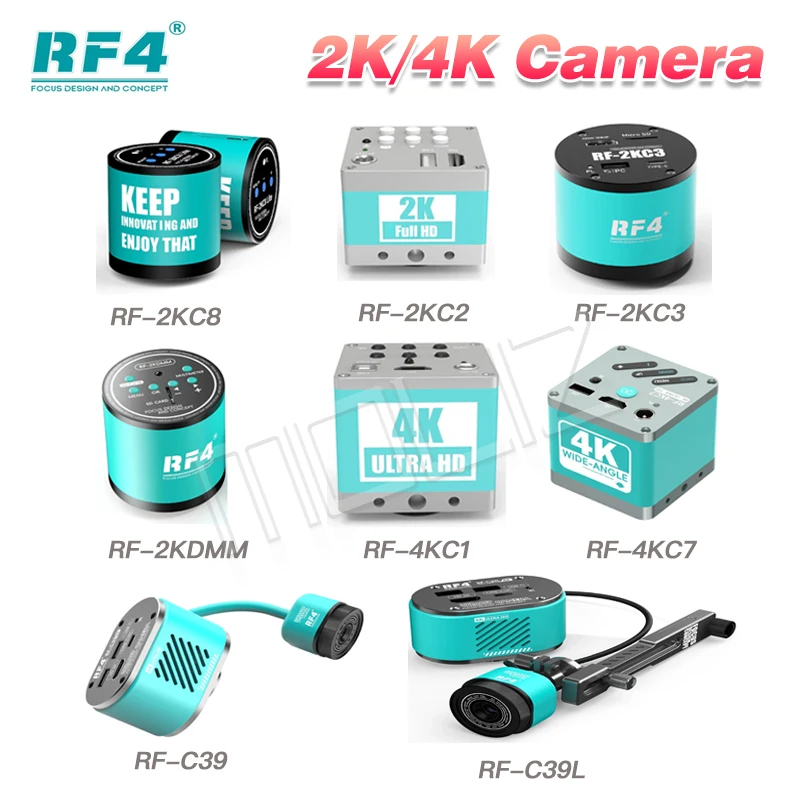 RF4 1080P 4K/2K Digital Microscope Full HD Industrial Microscope C ...