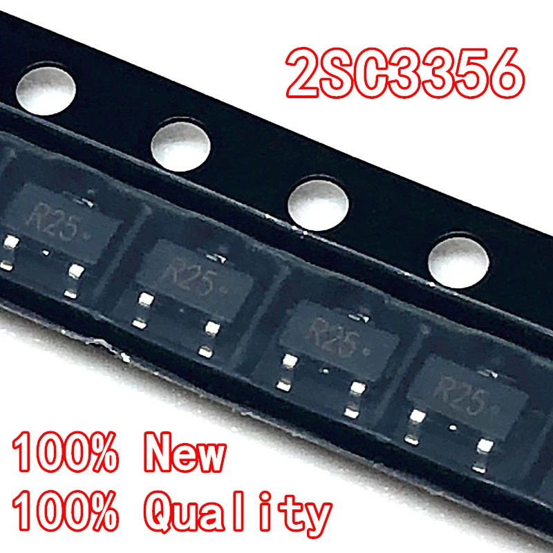 50pcs/lot 2SC3356 3356 R25 0.1A/12V NPN SOT23 IC Best new quality ...