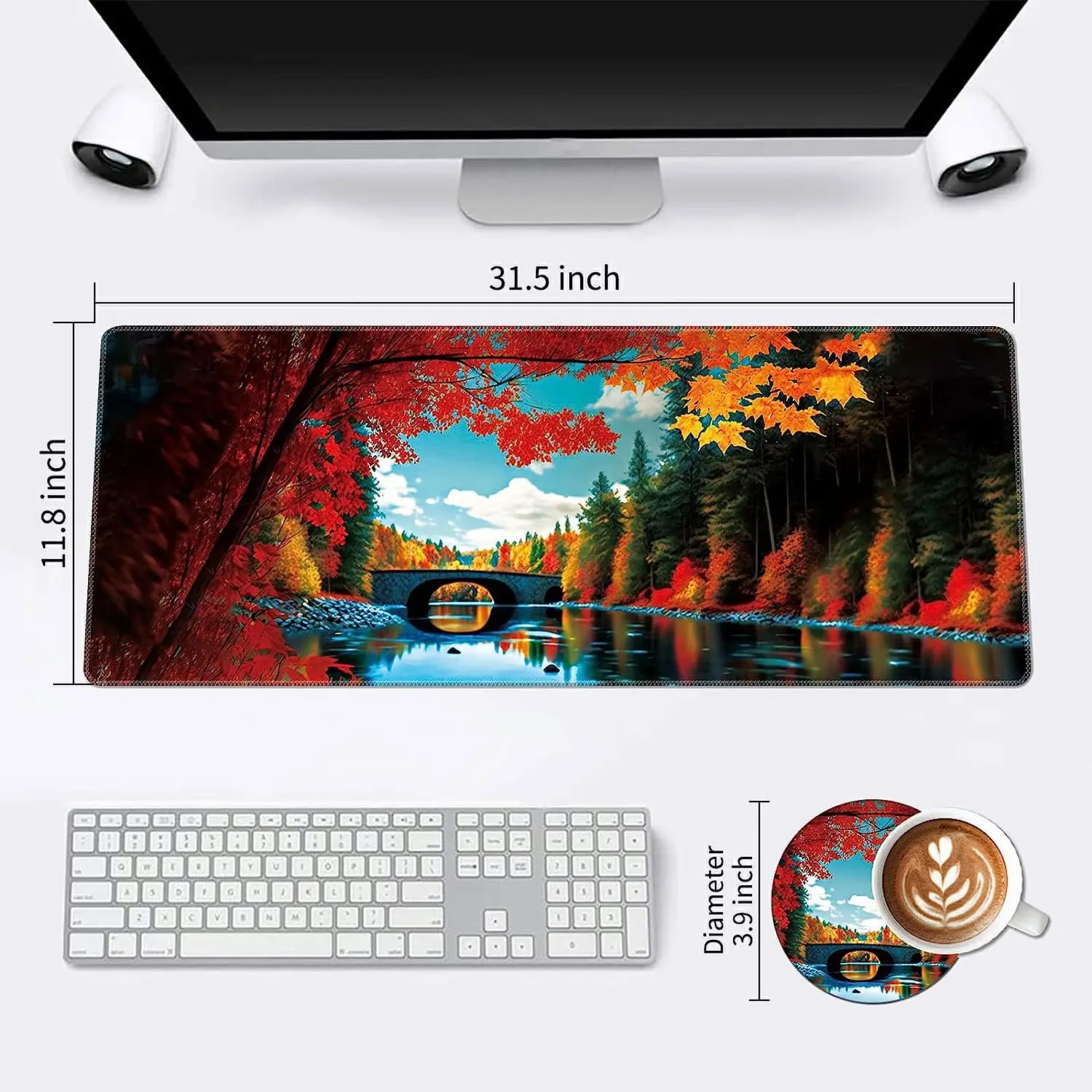 Nagy Játék Egér Pad Varrott Élekkel Xxl (31,5X11,8 Hüvelyk) Ragyogó ...