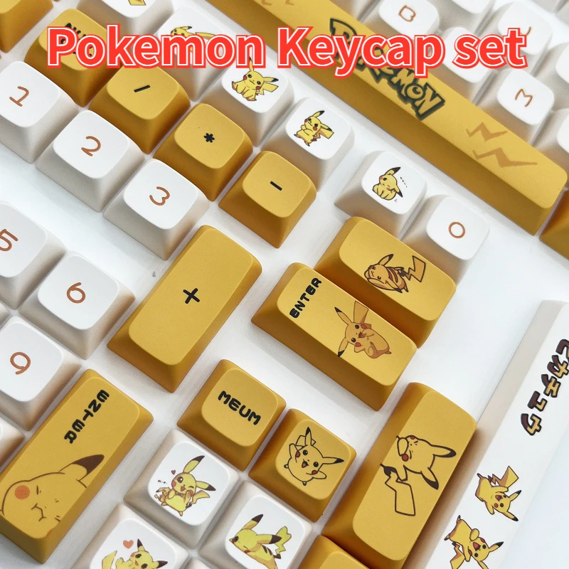 Anime-Pokemon-Conjunto-de-Teclado-Mec-nico-Pikachu-Charizard-Blastoise ...
