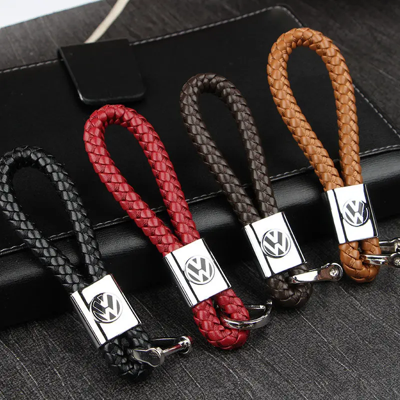Car-Braided-Keychain-Holder-Auto-Key-Rope-Keyring-Accessories-for-VW ...