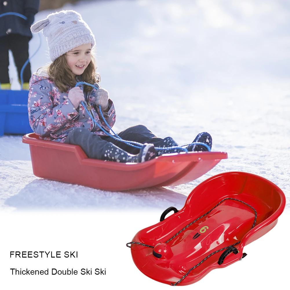 Large-65x40cm-Snow-Sled-Snow-Speeder-Sled-Heavy-Duty-Durable-Toboggan ...