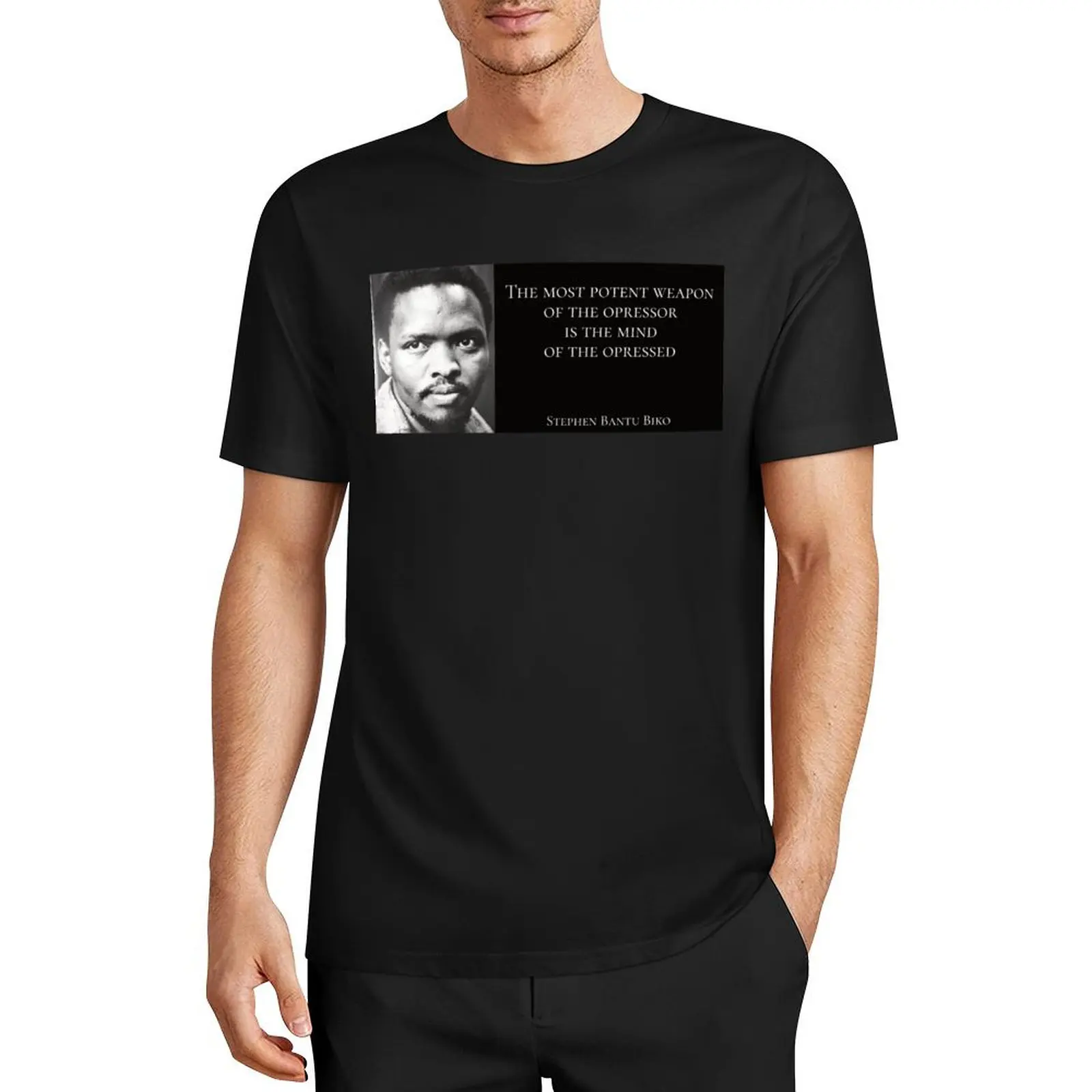 A-Steve-Biko-Quote-on-Oppression-With-His-Photo-T-Shirt-tees-Aesthetic ...