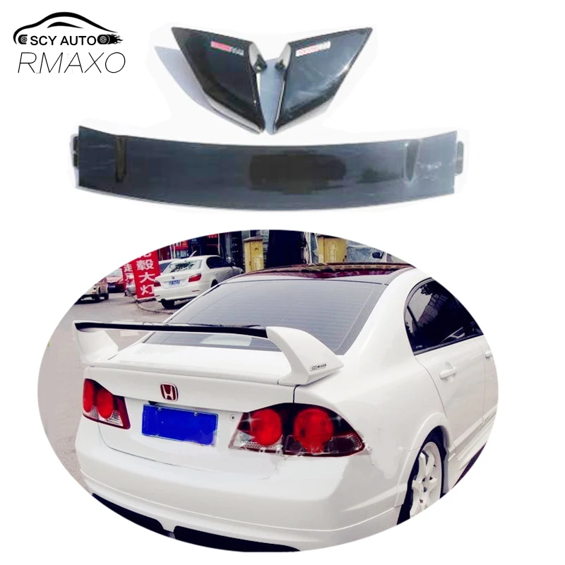 For-Honda-FD2-Civic-Spoiler-2006-2011-Honda-FD1-Civic-4PCS-Spoiler-ABS ...