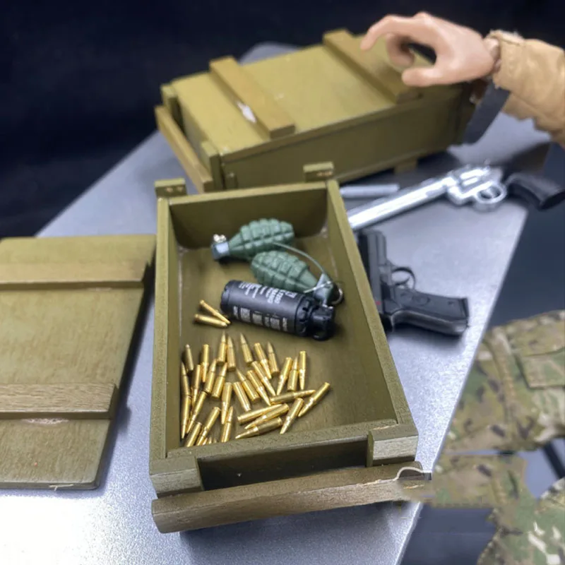 In-Stock-1-6-Restored-WWII-Ammunition-Chest-Vintage-Mini-Wooden-Bullet ...