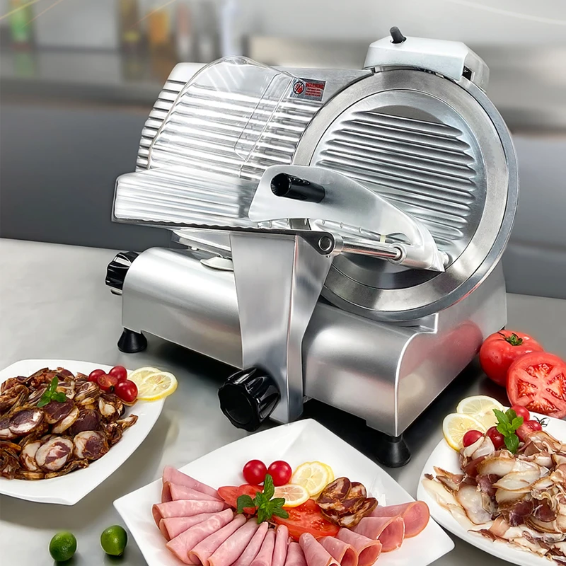 Electric-Slicer-8-10-Inch-Blade-Food-Cutter-Semi-Automatic-Meat-Slicing ...