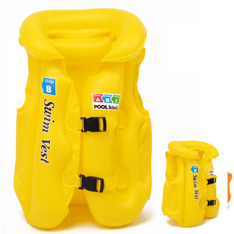 Children-Inflatable-Swim-Vest-PVC-Child-Life-Jacket-Kids-Babies ...