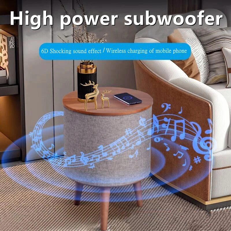 Bluetooth-Speaker-100W-Wooden-Coffee-Table-Audio-Portable-Subwoofer ...