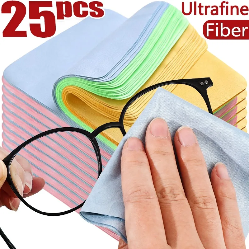 Microfiber Glasses Cleaning Cloth Odorless Suede Velvet Eyeglass Fabric ...