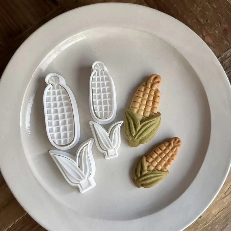 Corn Cookie Cutter Mold 3D Cartoon Vegetables Fruits Corn Shaped ...