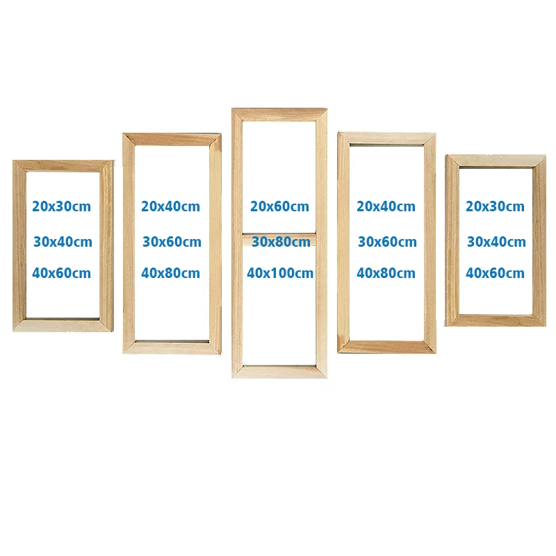 5 Pc Module Wall Art Canvas Frame 40x60 40x80 40x100 Wood Frame Custom ...