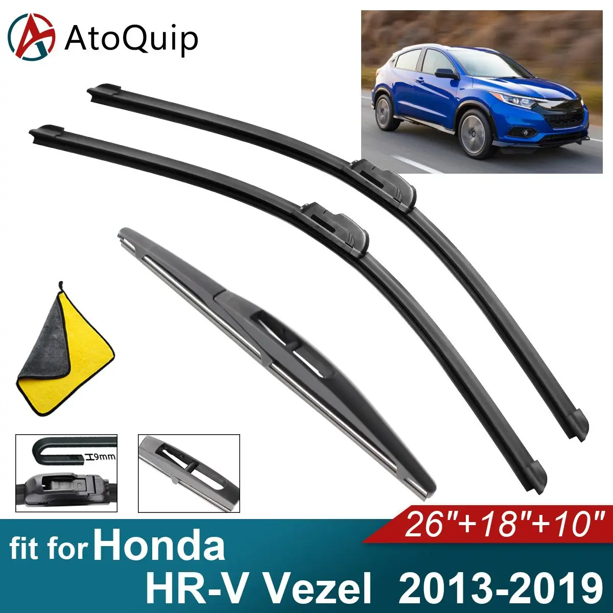 Car-Windshield-Wiper-Blades-Fit-For-Honda-HR-V-Vezel-Rear-Wiper-Blades ...