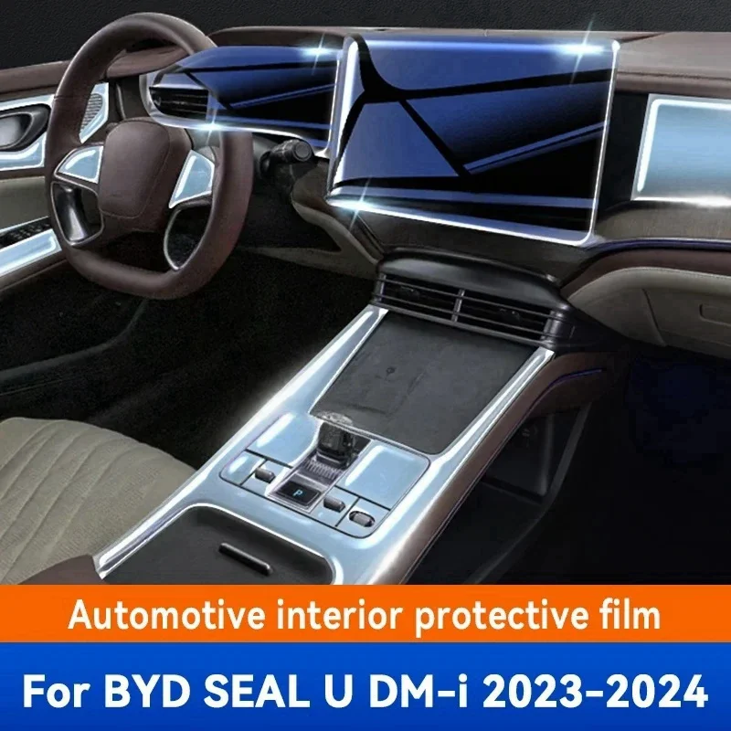 Filme-protetor-anti-risco-para-BYD-SEAL-U-console-do-centro-da-porta-do ...