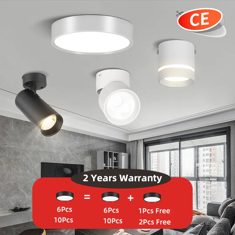 Led-Downlight-Spotlight-Ceiling-Lamp-220V-5W-10W15W-Surface-Mounted-Led ...