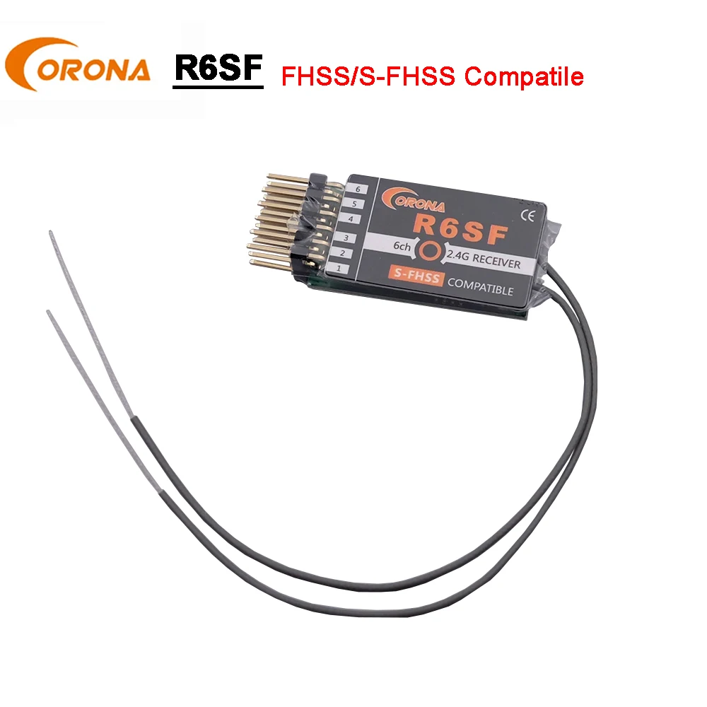 Corona-R6SF-2-4GHz-S-FHSS-FHSS-Compatible-6Ch-Micro-Receiver-for-FUTABA ...