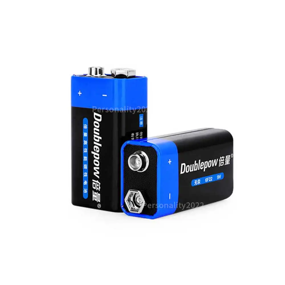 Doublepow-Battery-9V-Carbon-Dry-Batteries-Mercury-free-6F22-Square ...