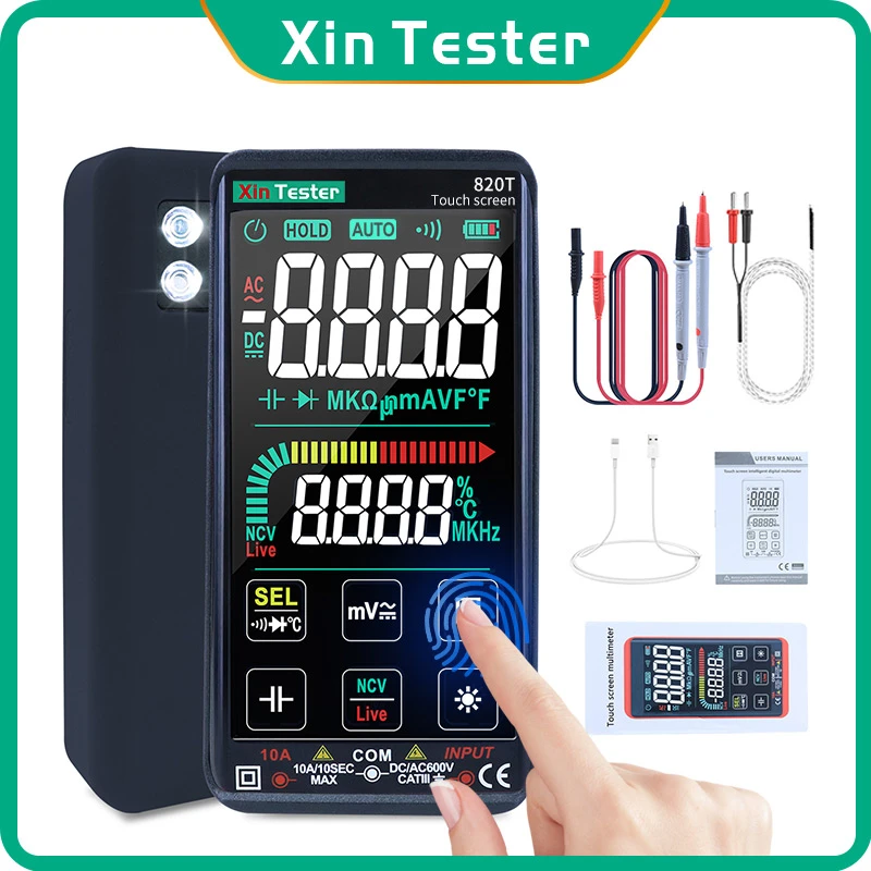 Digital Multimeter Touch Screen | Rechargeable Digital Multimeter ...