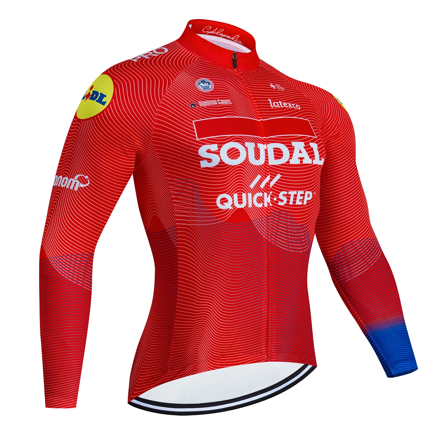2024 QUICK STEP Cycling Jerseys Riding Long Sleeve Quick Dry MTB Bike ...