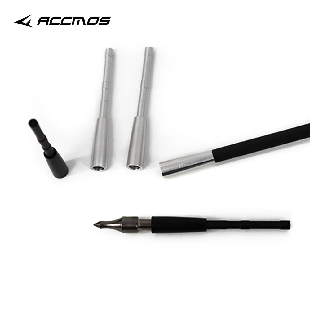 12-20-24Pcs-Archery-Aluminium-Insert-Connect-Arrowhead-For-ID-4-2mms ...