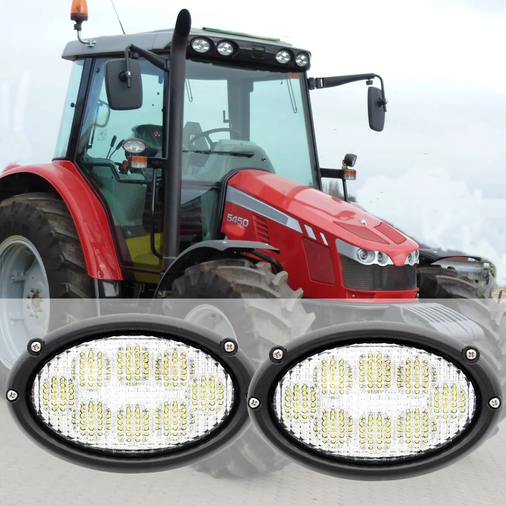 6-5-Oval-Flush-Mount-LED-Upper-Cab-Light-For-Massey-Ferguson-Tractors ...