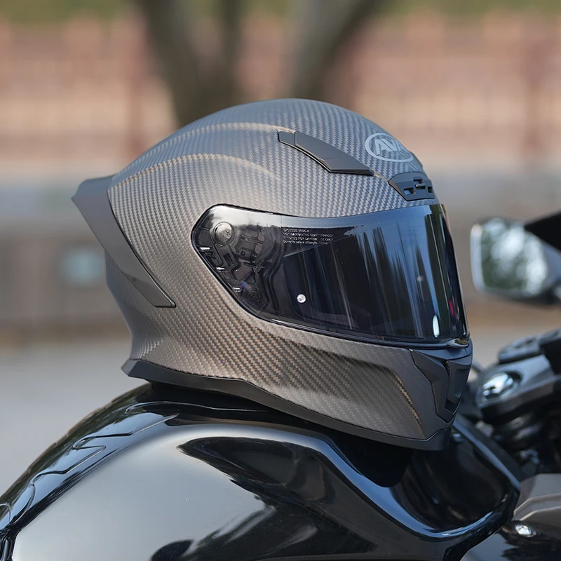 AVA Motorcycle Helmet Carbon Fiber Full Face Helmets Men Women Large ...