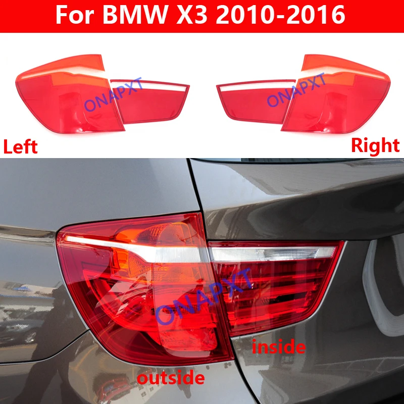 For-BMW-X3-F25-2010-2016-Rear-Taillamp-Cover-Lamp-Taillight-Lampshade ...